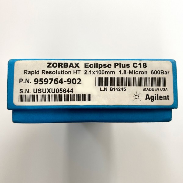 959764-902 / Eclipse Plus C18,2.1x100mm,1.8um,600bar