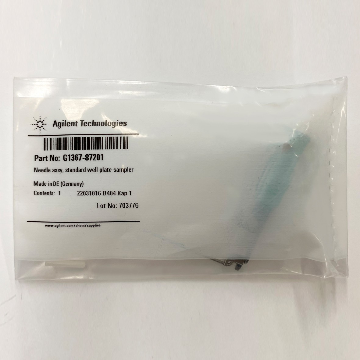 G1367-87201 / Needle assy, standard well plate sampler